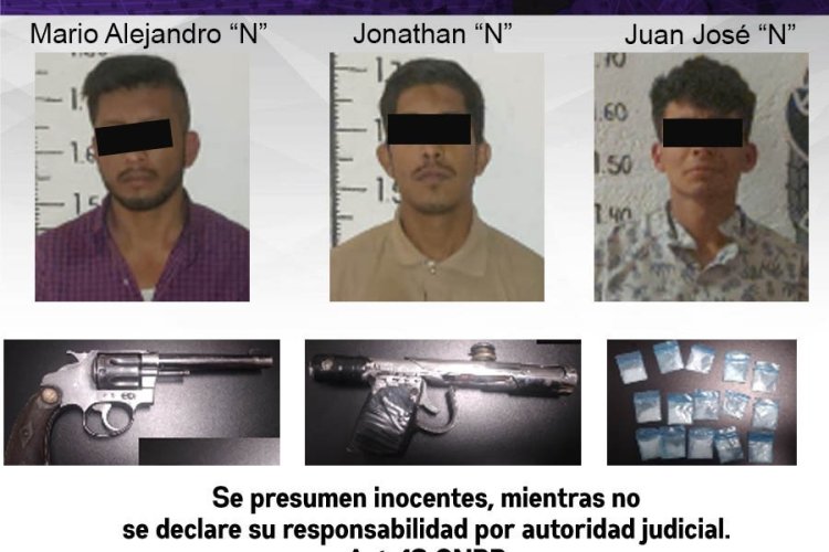 Este trío portaba armas prohibidas en Zacatepec y fue aprehendido - El Regional del Sur